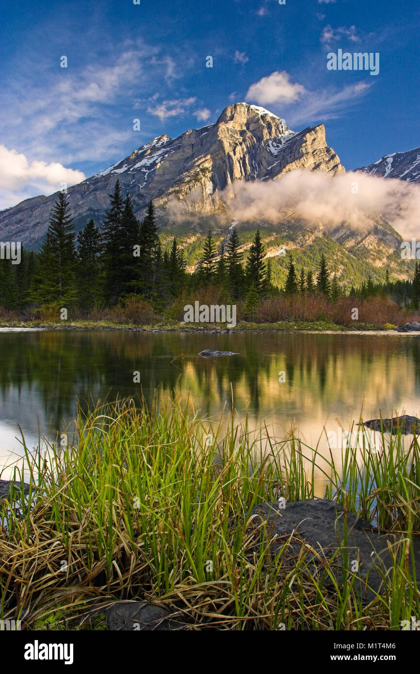 Mount Kidd in Kananaskis, Alberta at sunrise, Canada Stock Photo - Alamy