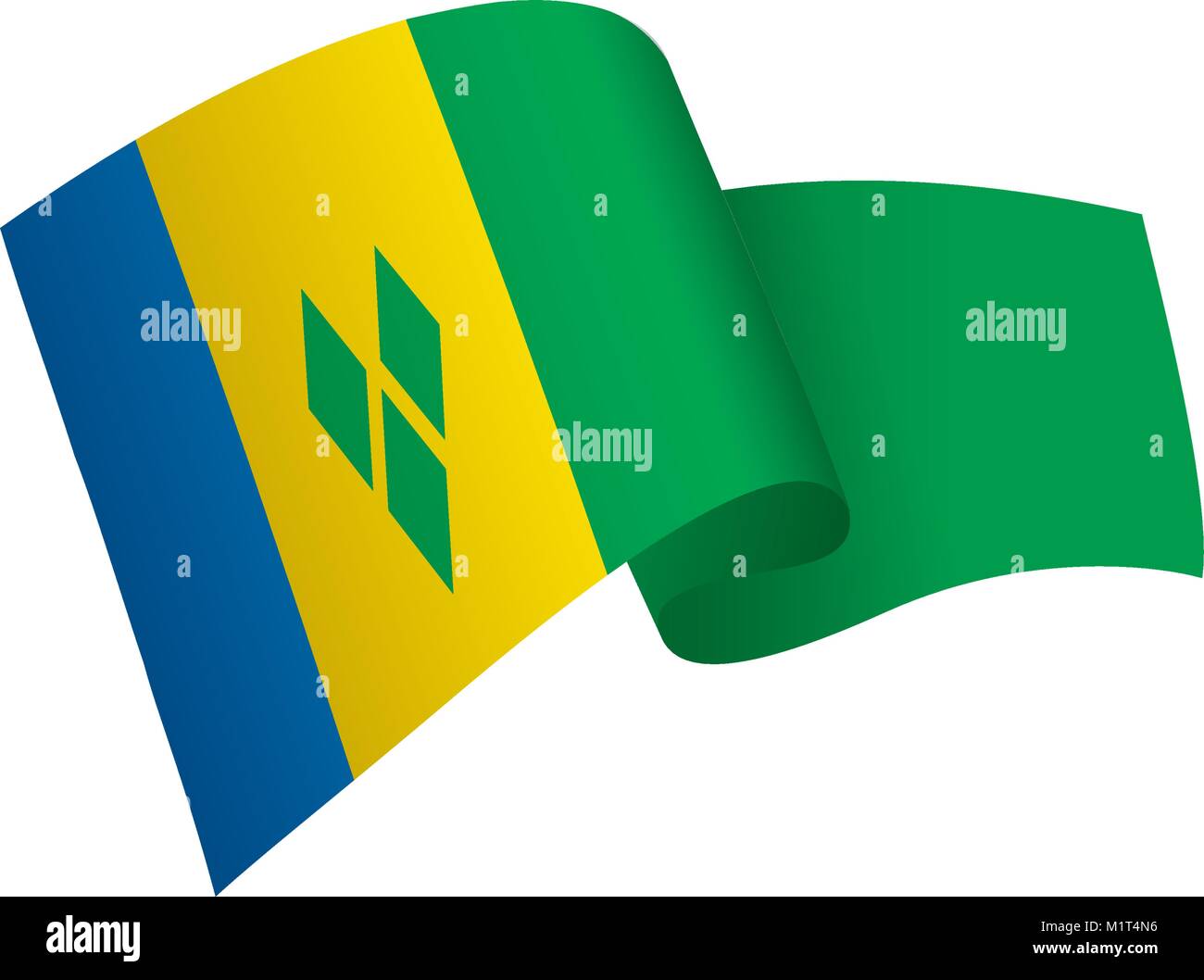 International flag saint vincent grenadines Stock Vector Images - Alamy