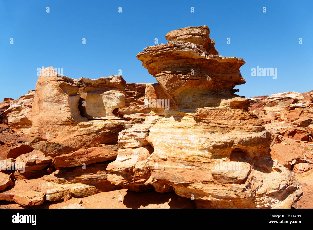 Coastal rock formations, Minyirr-Gantheaume Point, Broome, West ...