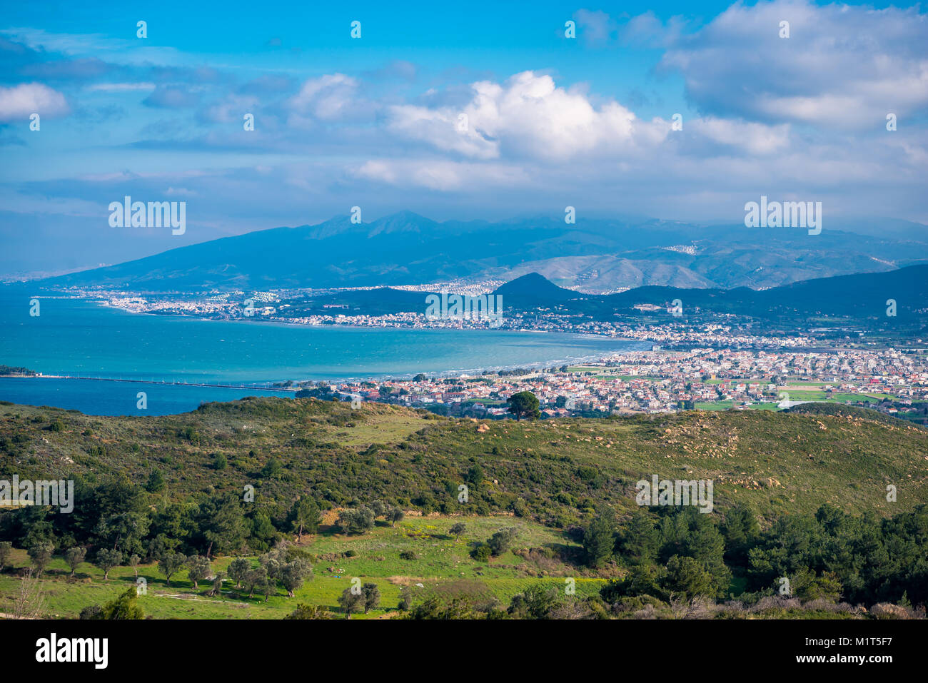 Panoramic view of Urla, Izmir province, Turkey Stock Photo - Alamy