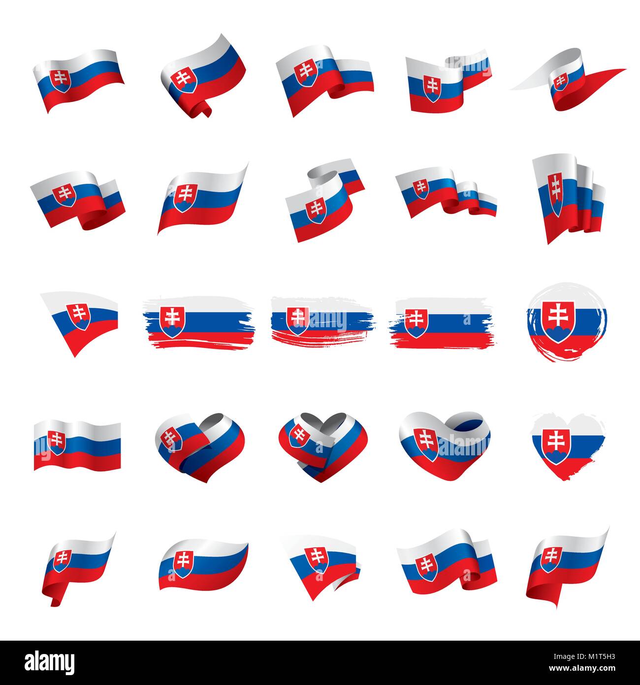Slovakia flag, vector illustration Stock Vector Image & Art - Alamy