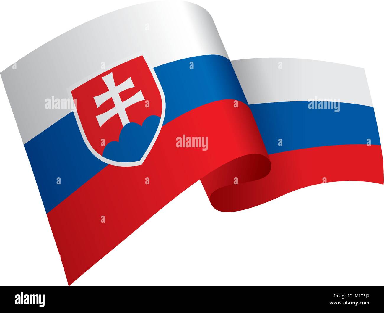 Slovakian official flag Stock Vector Images - Alamy