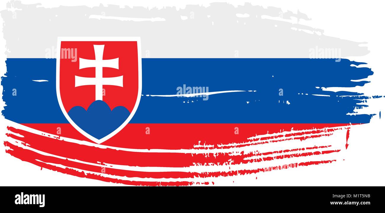 Slovakia flag, vector illustration Stock Vector Image & Art - Alamy