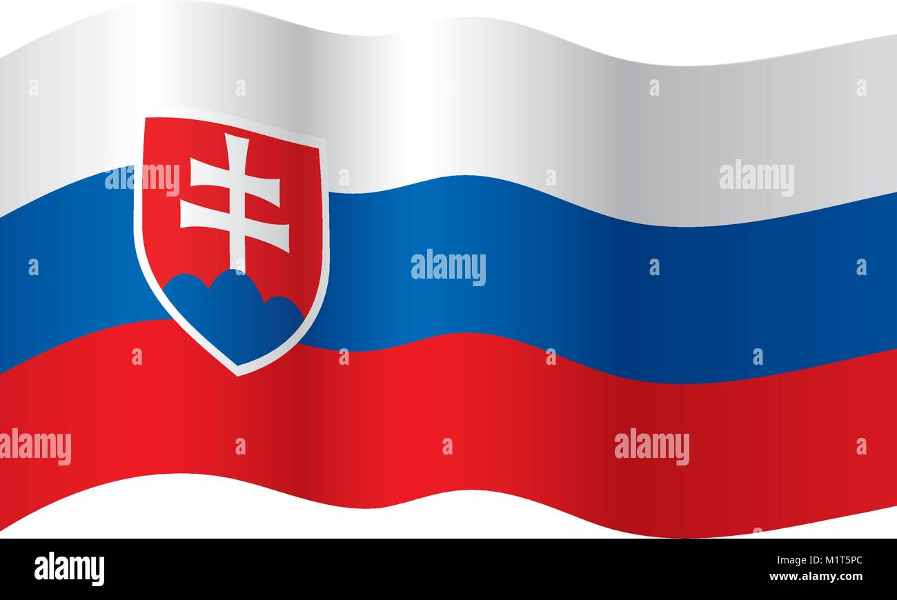 Slovakia flag, vector illustration Stock Vector Image & Art - Alamy