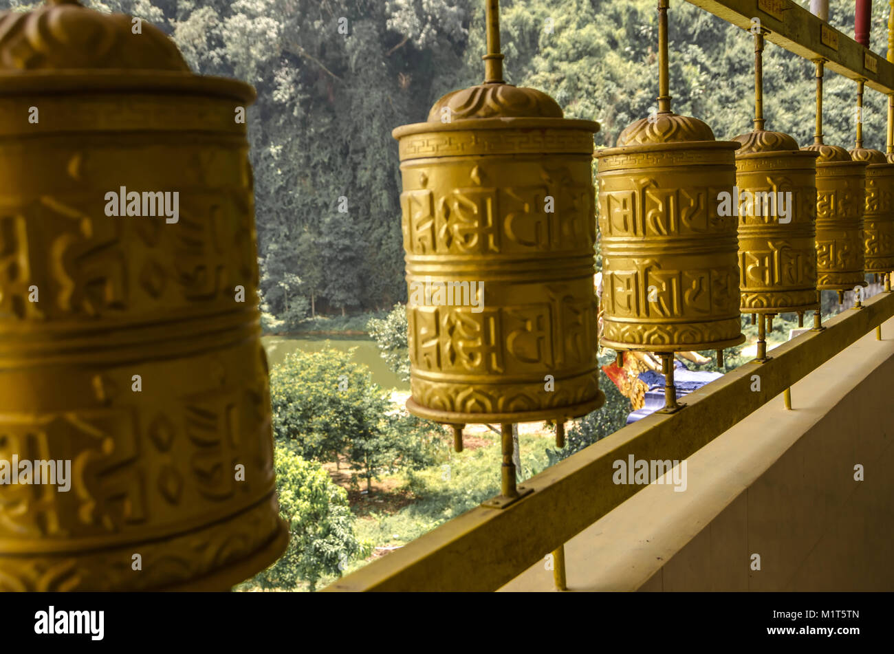 Prayer Mills in Tambun Tibetian Buddhist Temple, Perak - Tambun ...