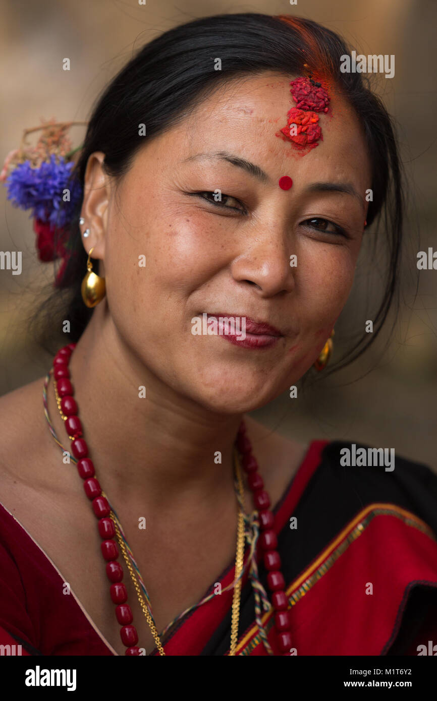 Nepal traditional dress hi-res stock photography and images - Alamy