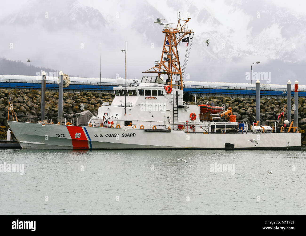 Seward, Alaska, USA - May 17, 2017: Boat of the US Coast Guard in the ...