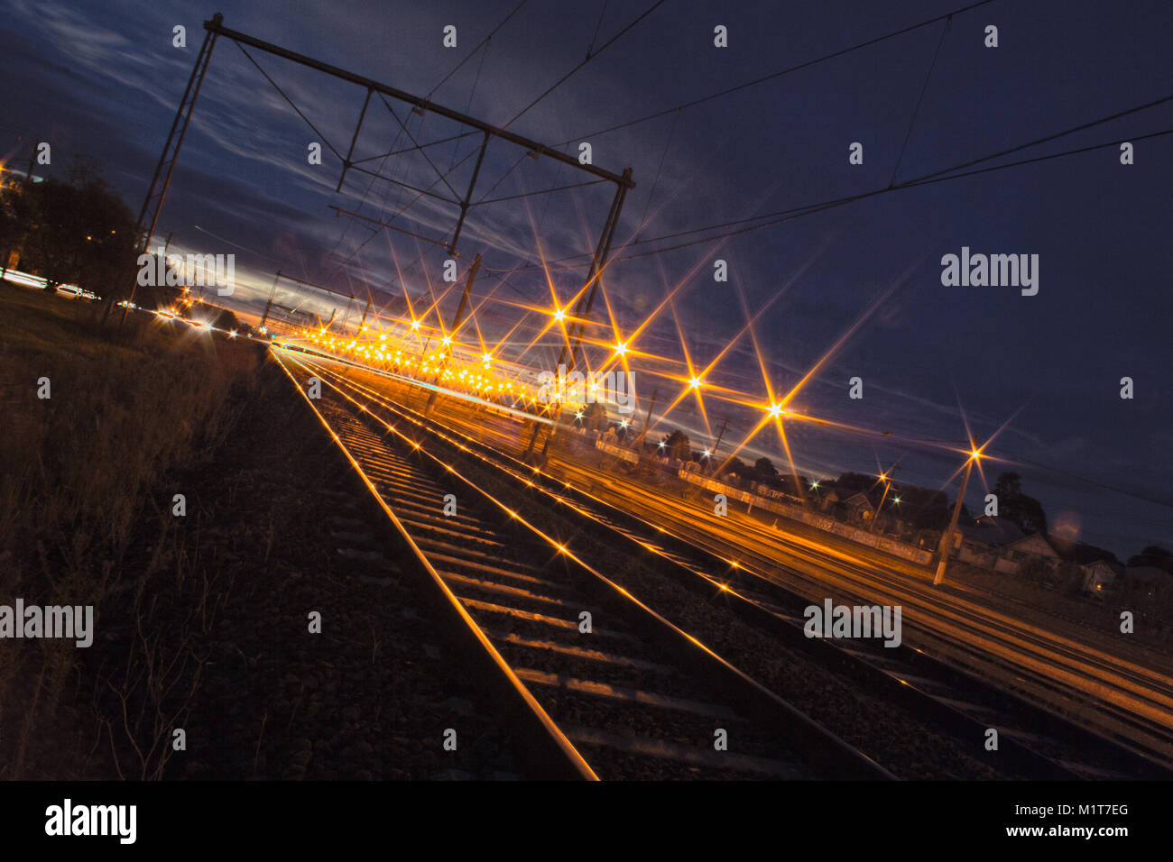 Freight Train Night Stock Photos & Freight Train Night Stock Images - Alamy