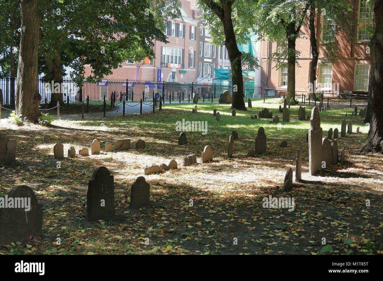 Boston, Massachusetts - August 16, 2017. Historic Granary Burying ...