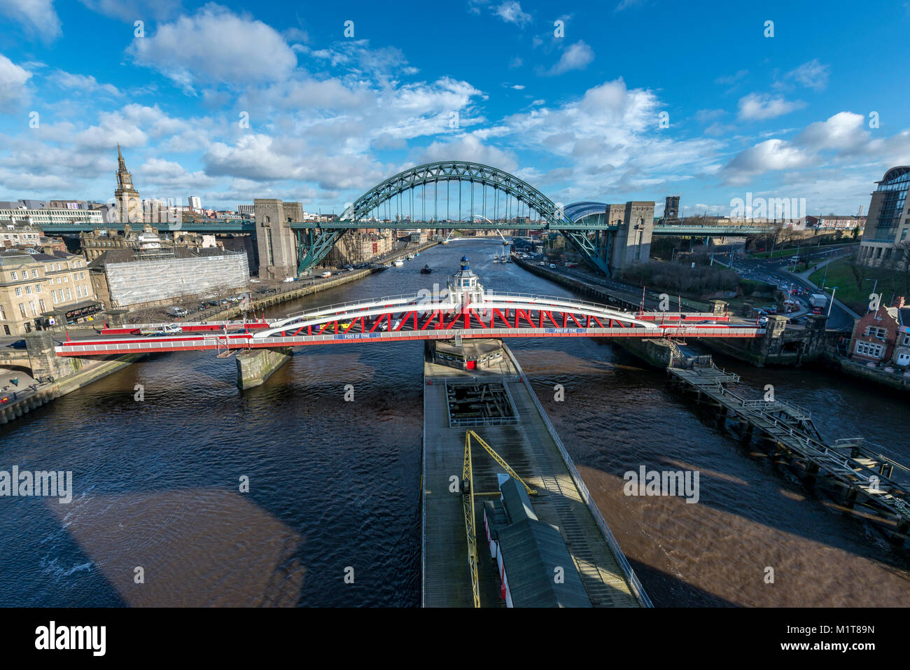 Bridges Over Tyne River In Stock Photos & Bridges Over Tyne River In ...
