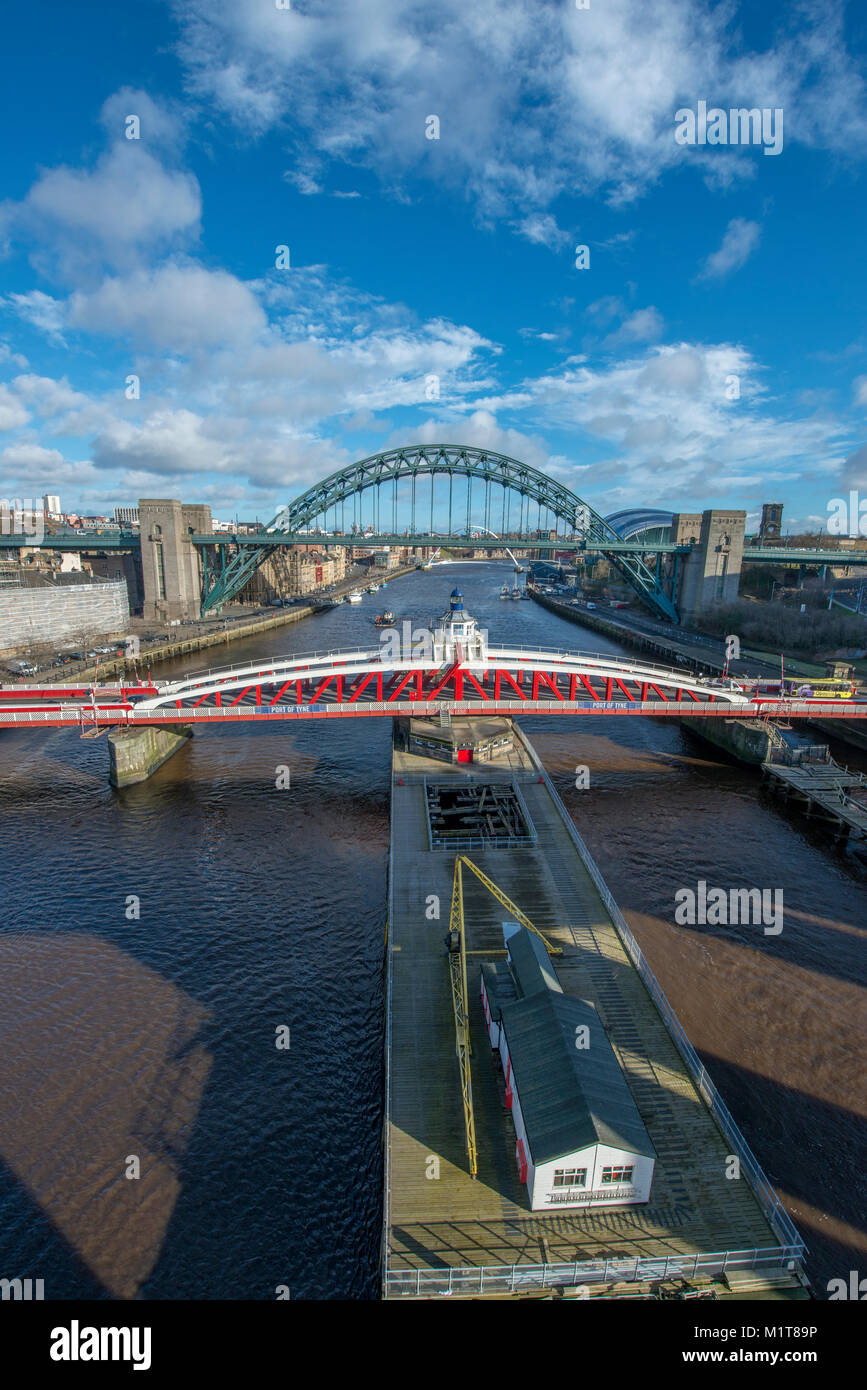 Bridges over the River Tyne, Newcastle u[on Tyne, UK Stock Photo - Alamy