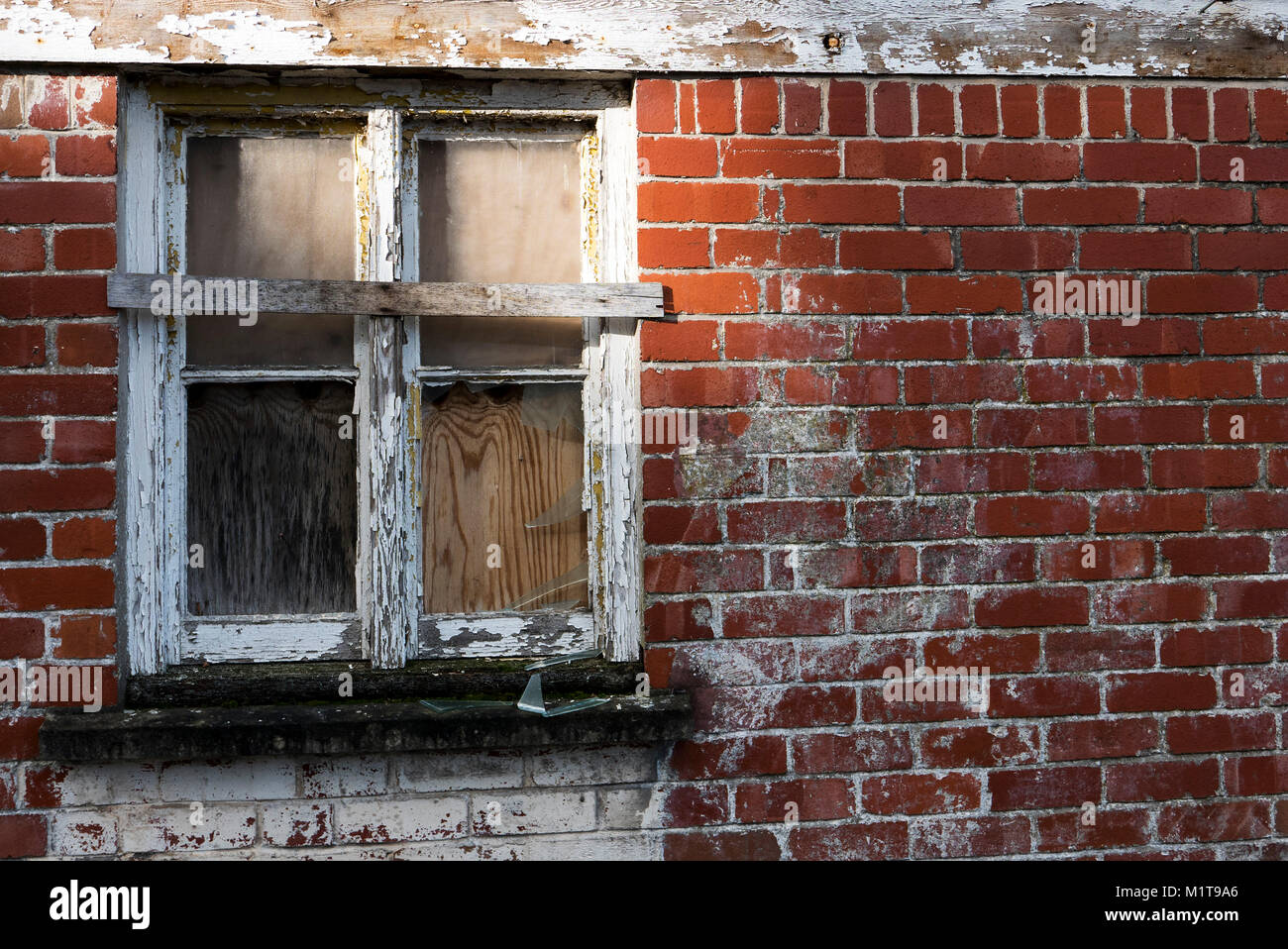 Abandoned and Empty Red brick building in Frome, Somerset, England ...