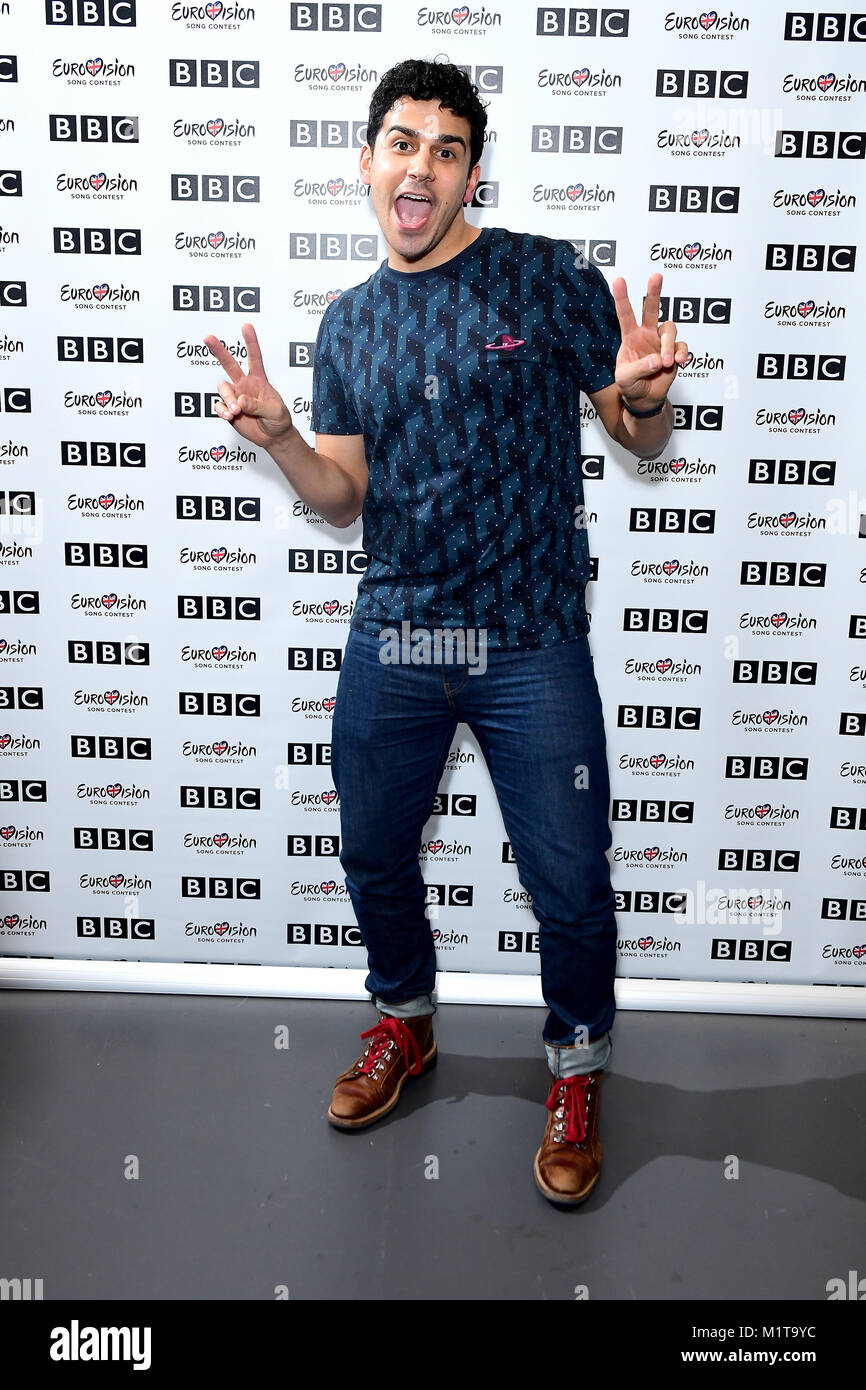 Liam Tamne during Eurovision: You Decide - Meet The Artists, an ...