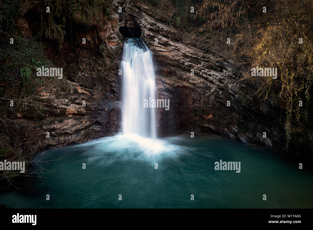 Trevi waterfall, this waterfall is located in the municipality of Trevi ...