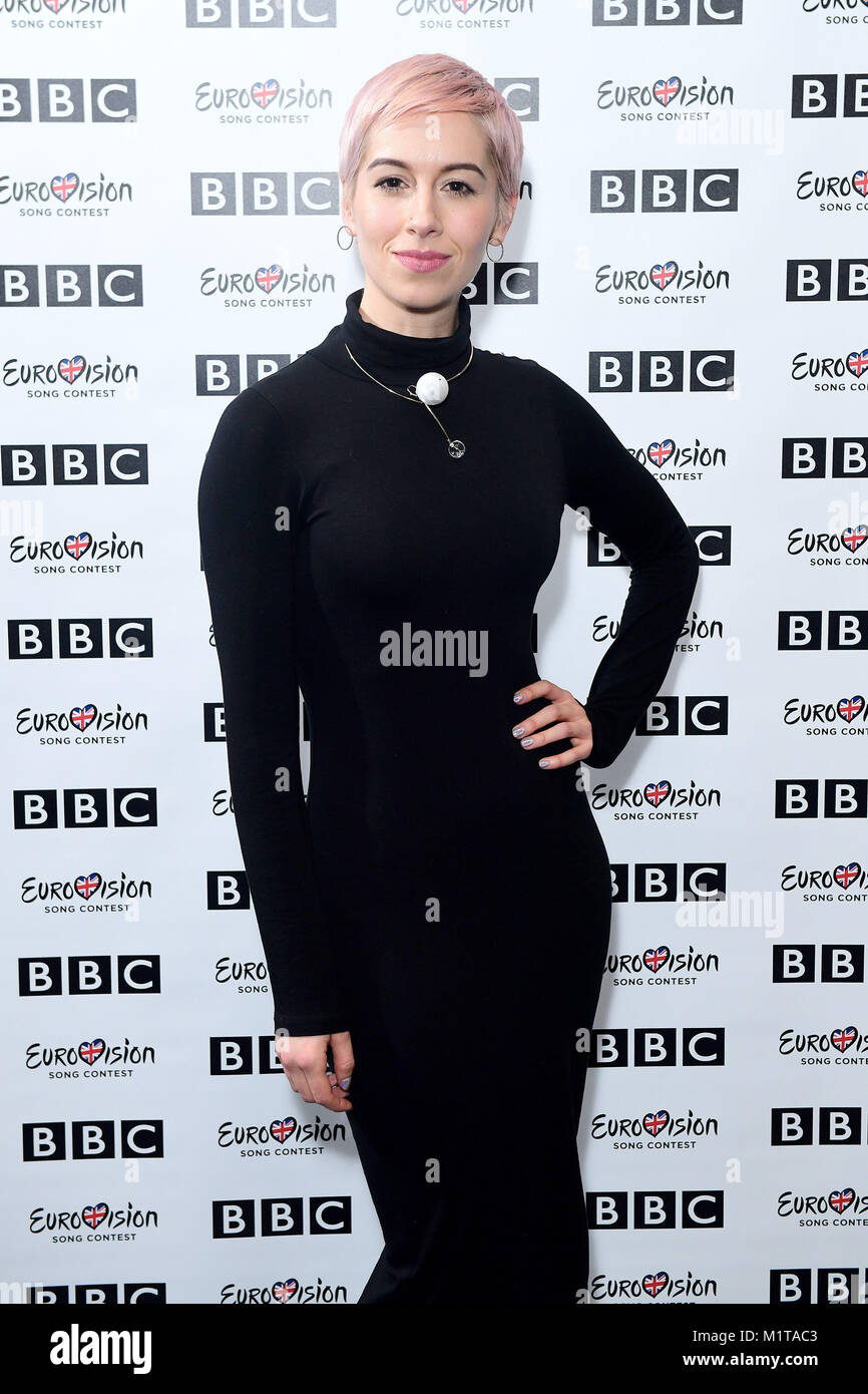 SuRie during Eurovision: You Decide - Meet The Artists, an introduction ...