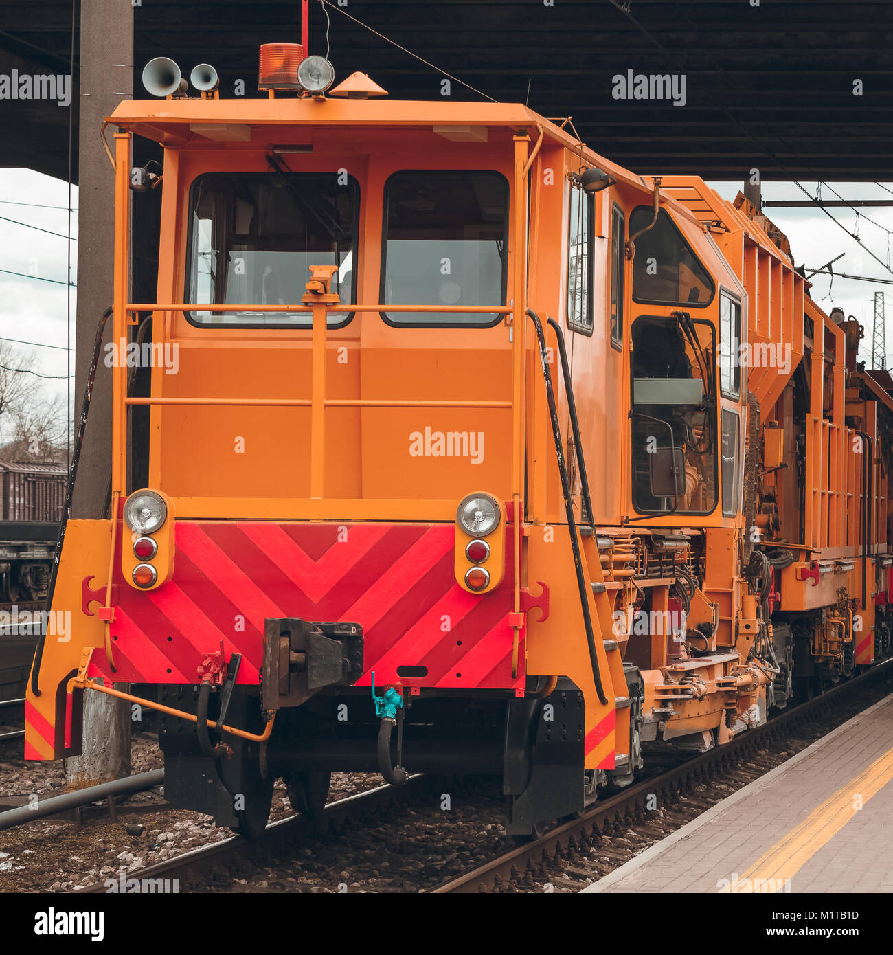 Ballast distributing and profiling machine hi-res stock photography and ...