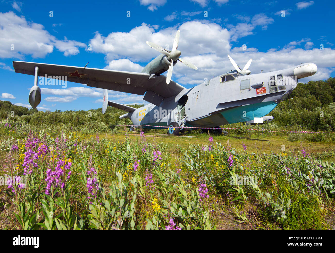 Safonovo, Russia - July 3, 2013: ASW amphibious aircraft Be-12 "Chaika ...