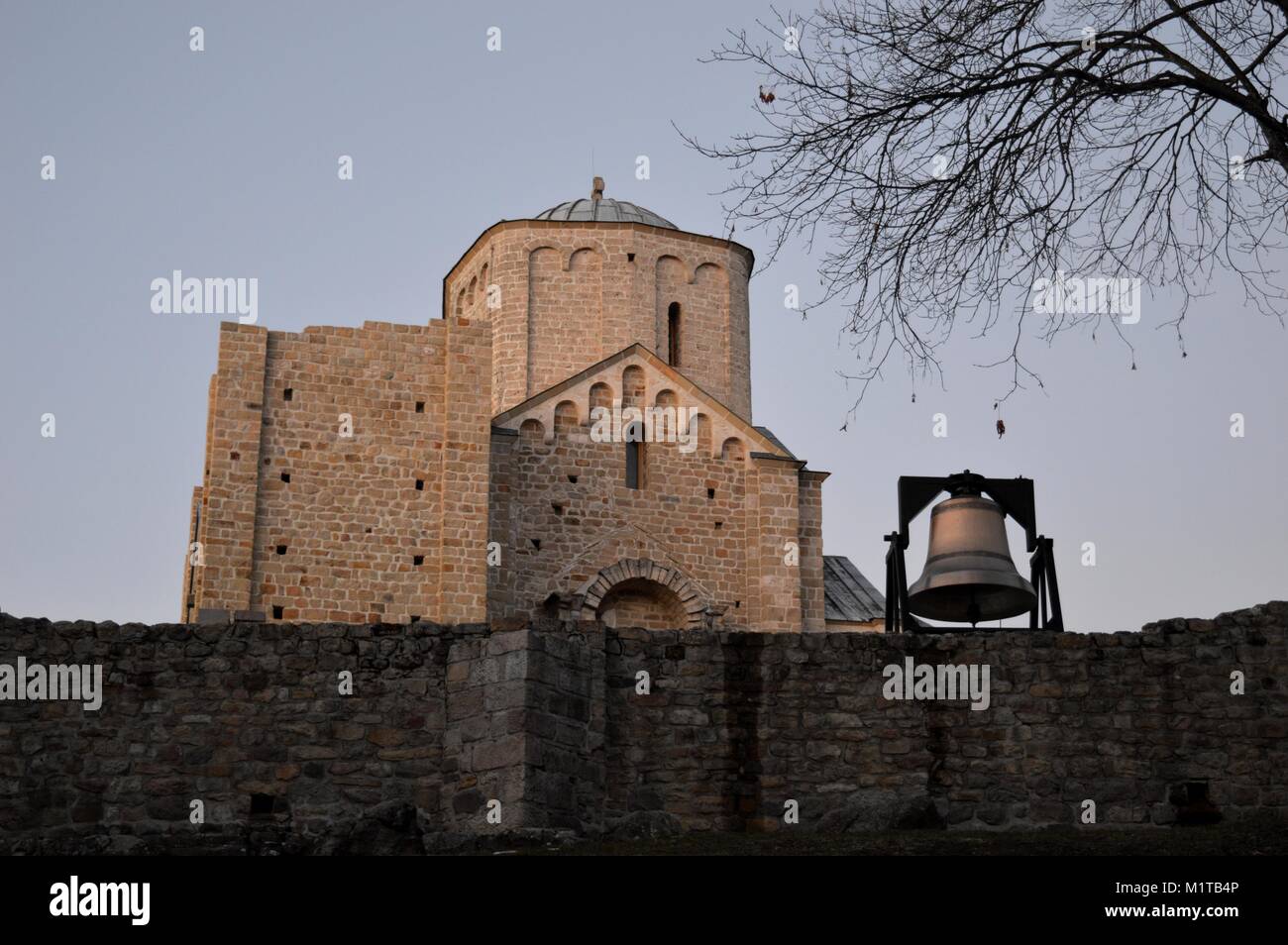 old monastery and bell Stock Photo - Alamy