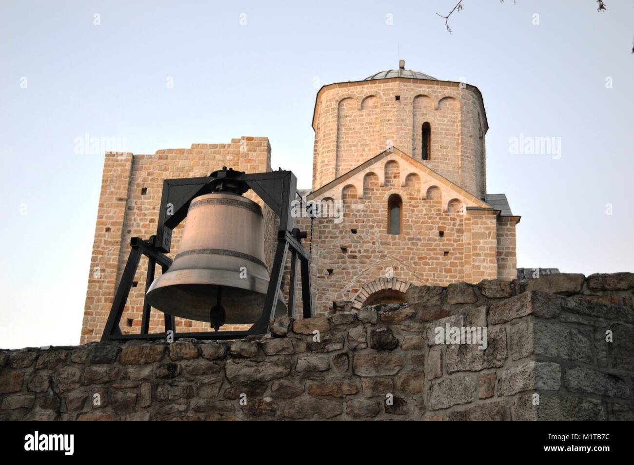 old monastery and bell Stock Photo - Alamy