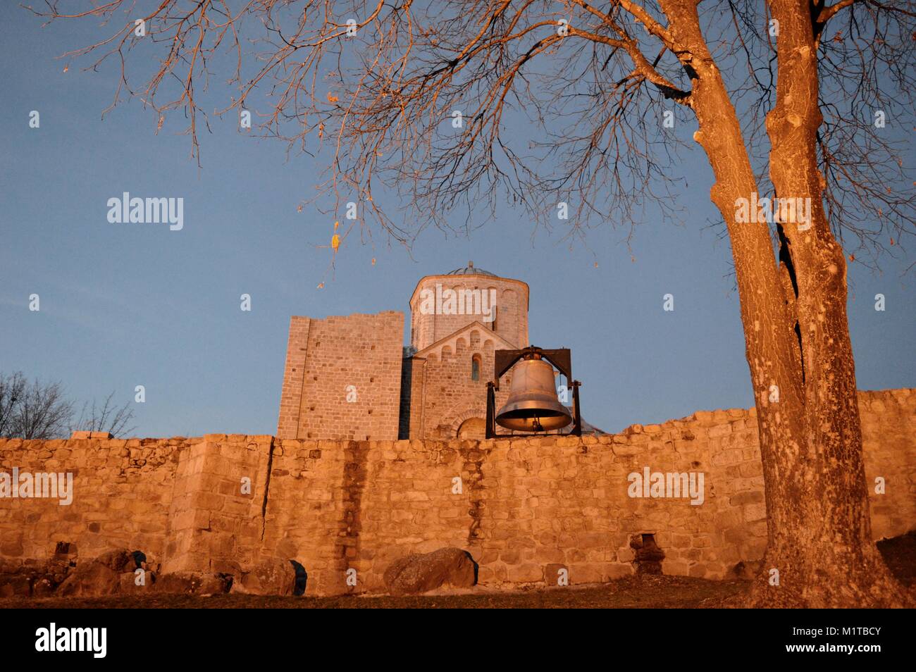 old monastery and bell Stock Photo - Alamy