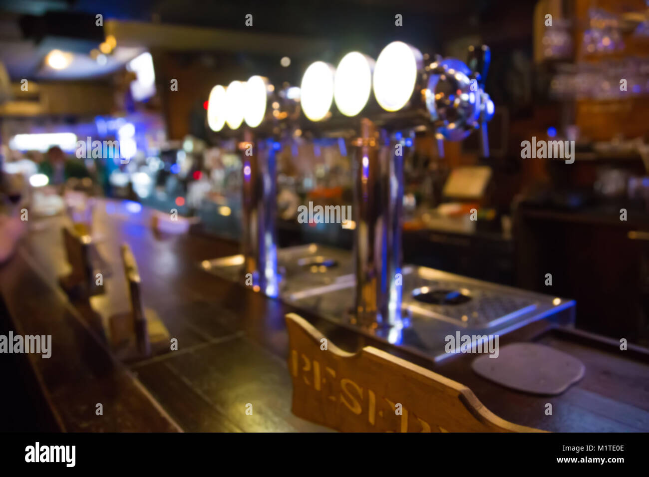 empty bar, blurred background Stock Photo - Alamy