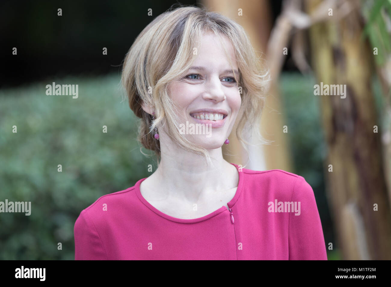 Rome, Italy. 01st Feb, 2018. Italian actress Sonia Bergamasco Photocall ...