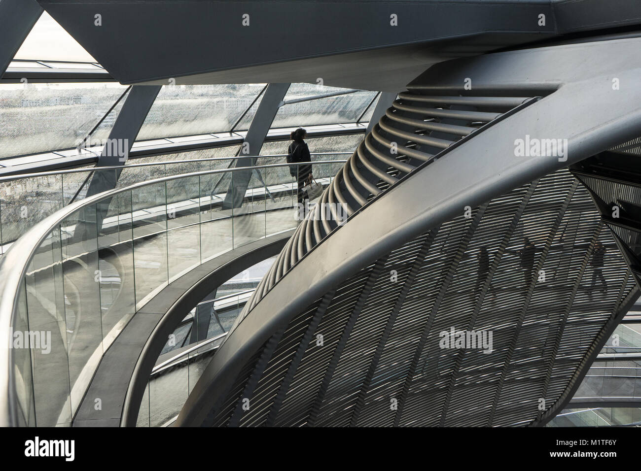 The Reichstag building, Norman Foster dome, Berlin, Germany Stock Photo ...