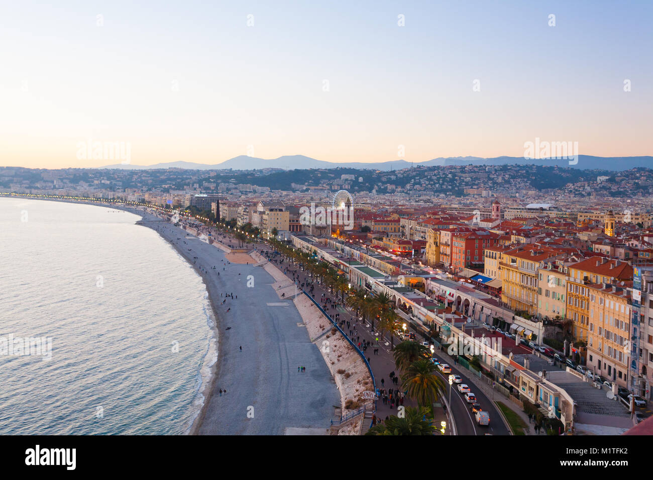Beautiful beach coastline nice france hi-res stock photography and ...