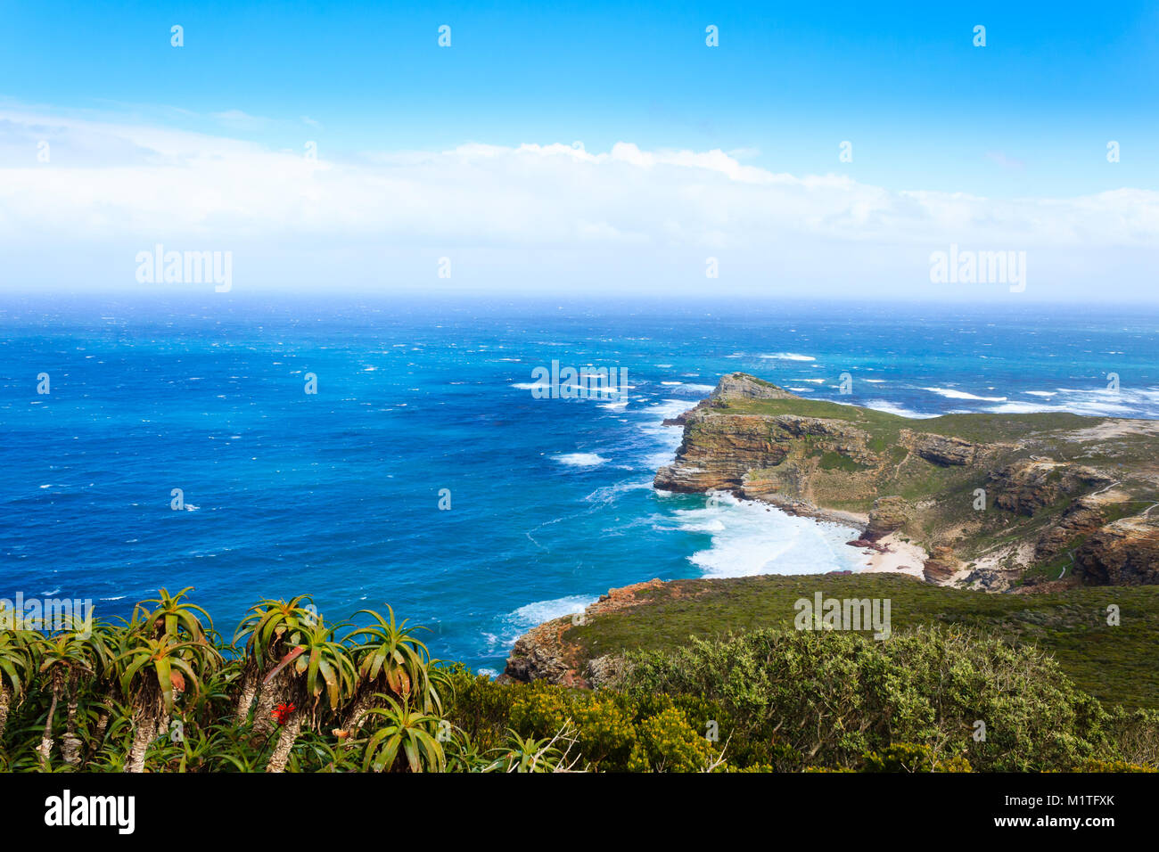 View of Cape of Good Hope South Africa. African landmark. Navigation ...