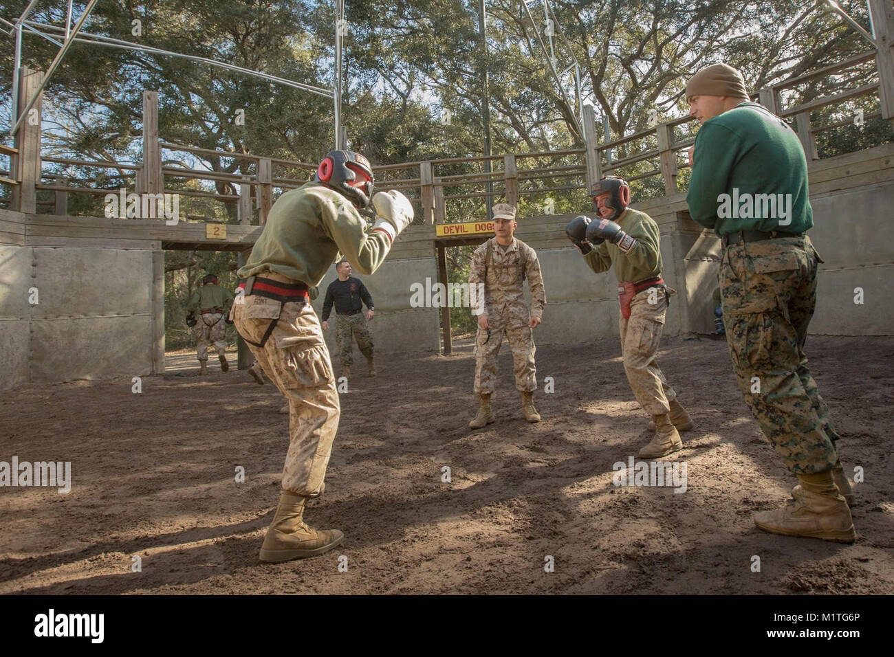 United States Marine Corps recruits of Golf Company, 2nd Recruit ...