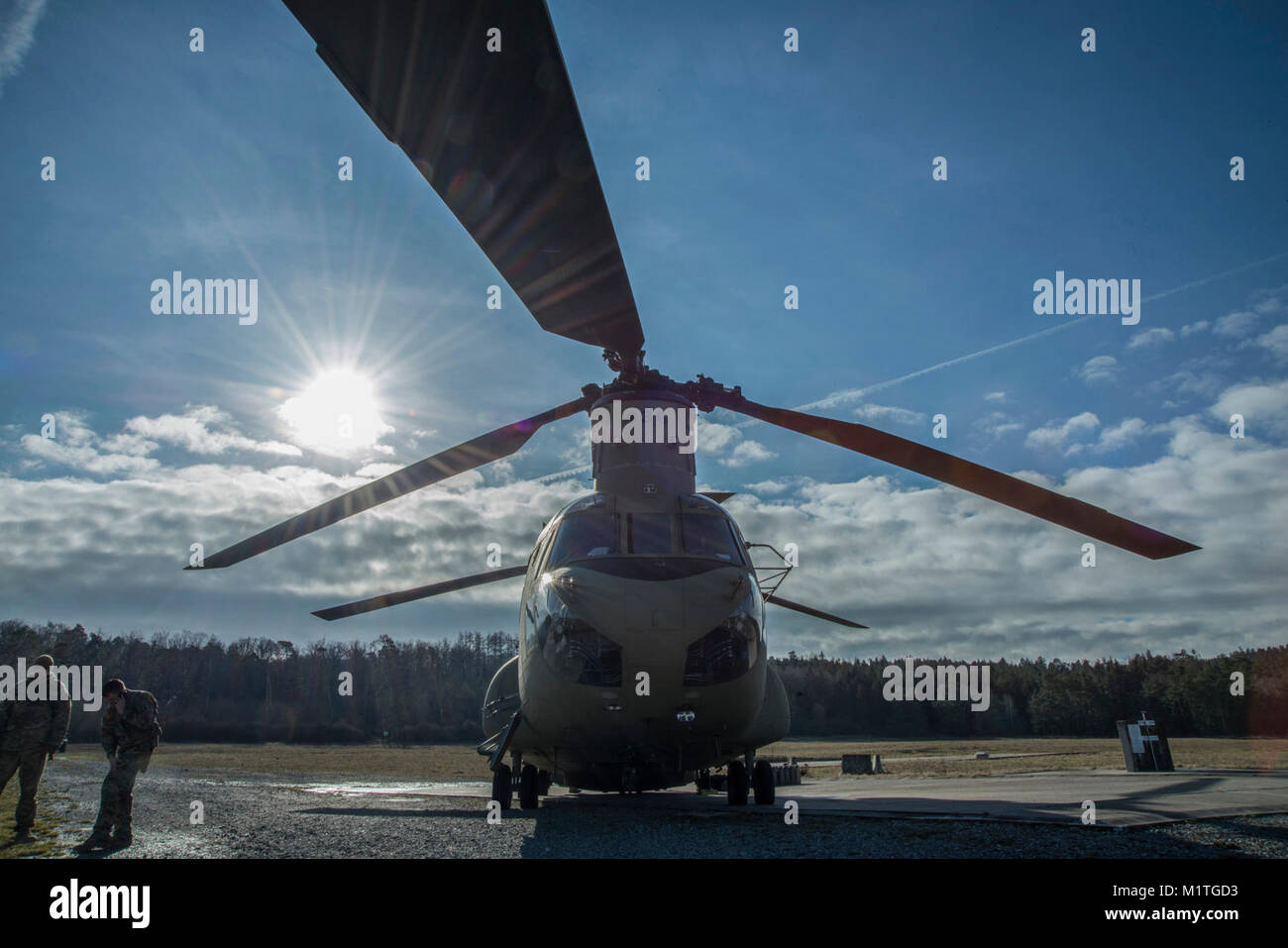 Soldiers from Bravo Company, 1-214thGSAB, 12th Combat Aviation Brigade ...