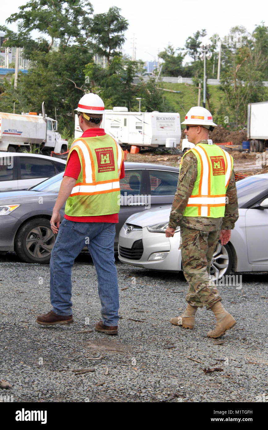 Peter Gibson (left), zone engineer for debris management in the San ...