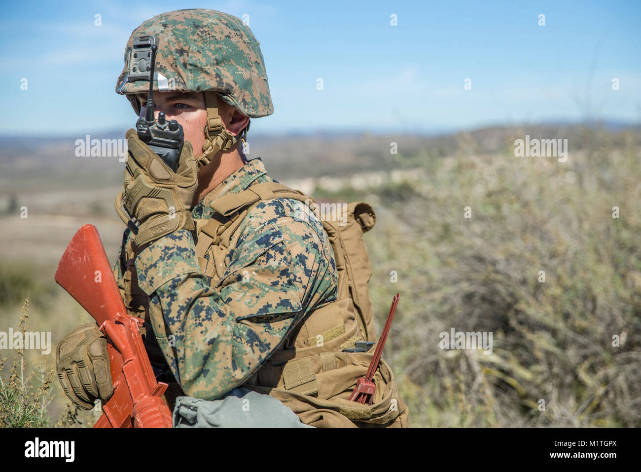 U.S. Marine Corps Lance Cpl. Dezmond Myracle, a Military Police Officer ...