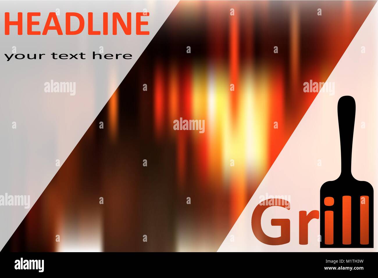 grill blade with word grill and text grill art logo menu Stock Vector ...