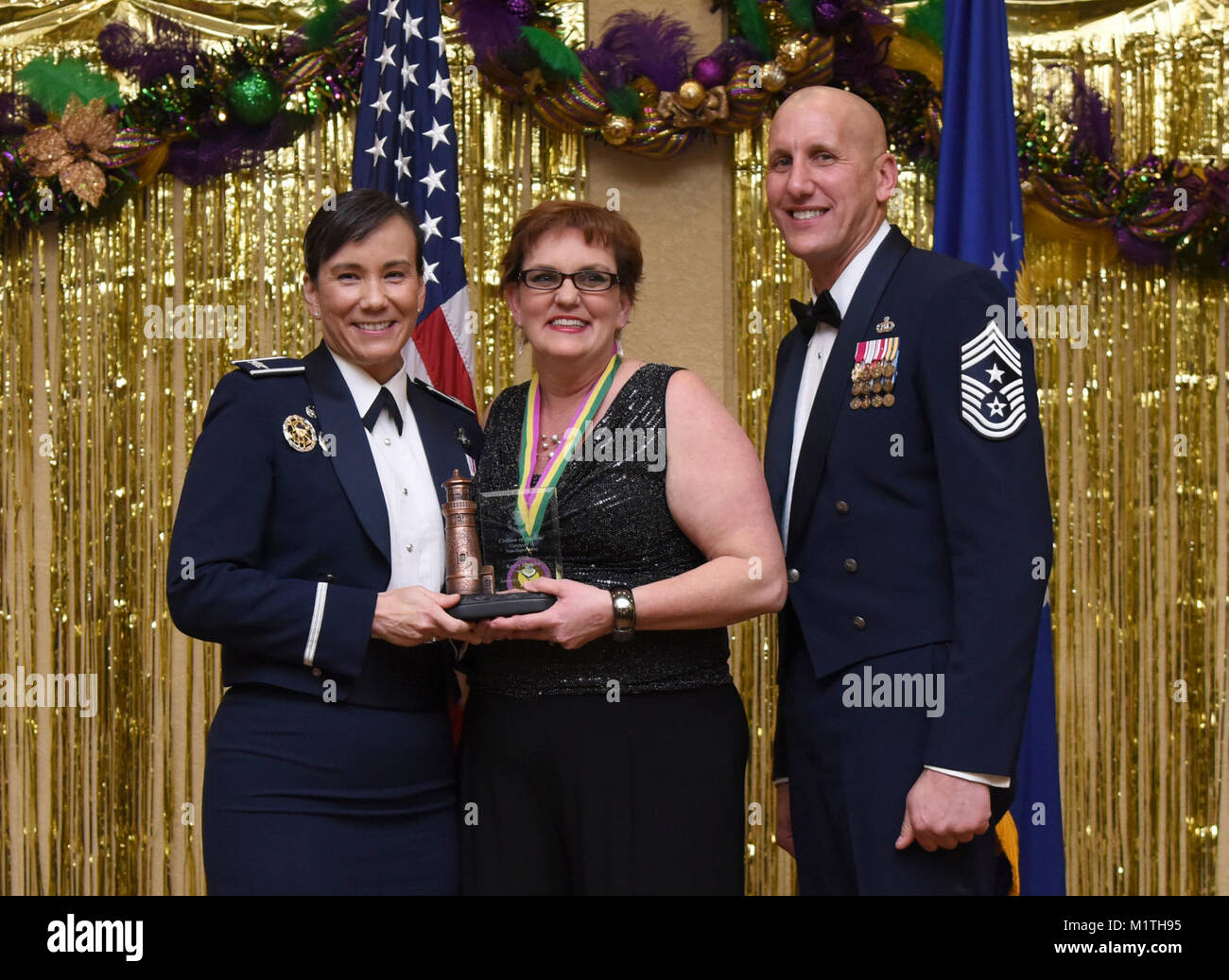 Col. Debra Lovette, 81st Training Wing commander, and Chief Master Sgt ...
