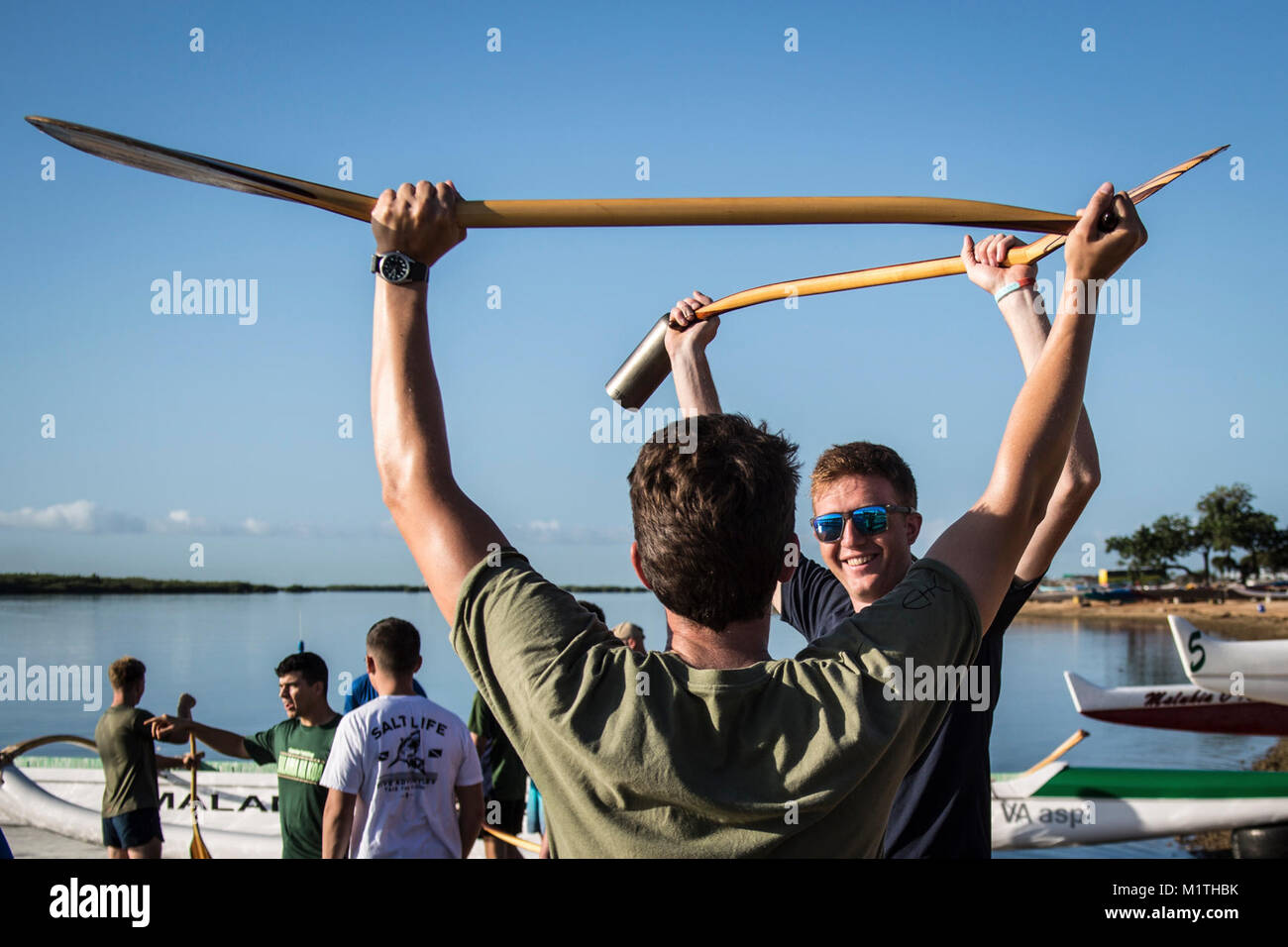 Grenadier Guards of the British Army demonstrate proper paddling ...