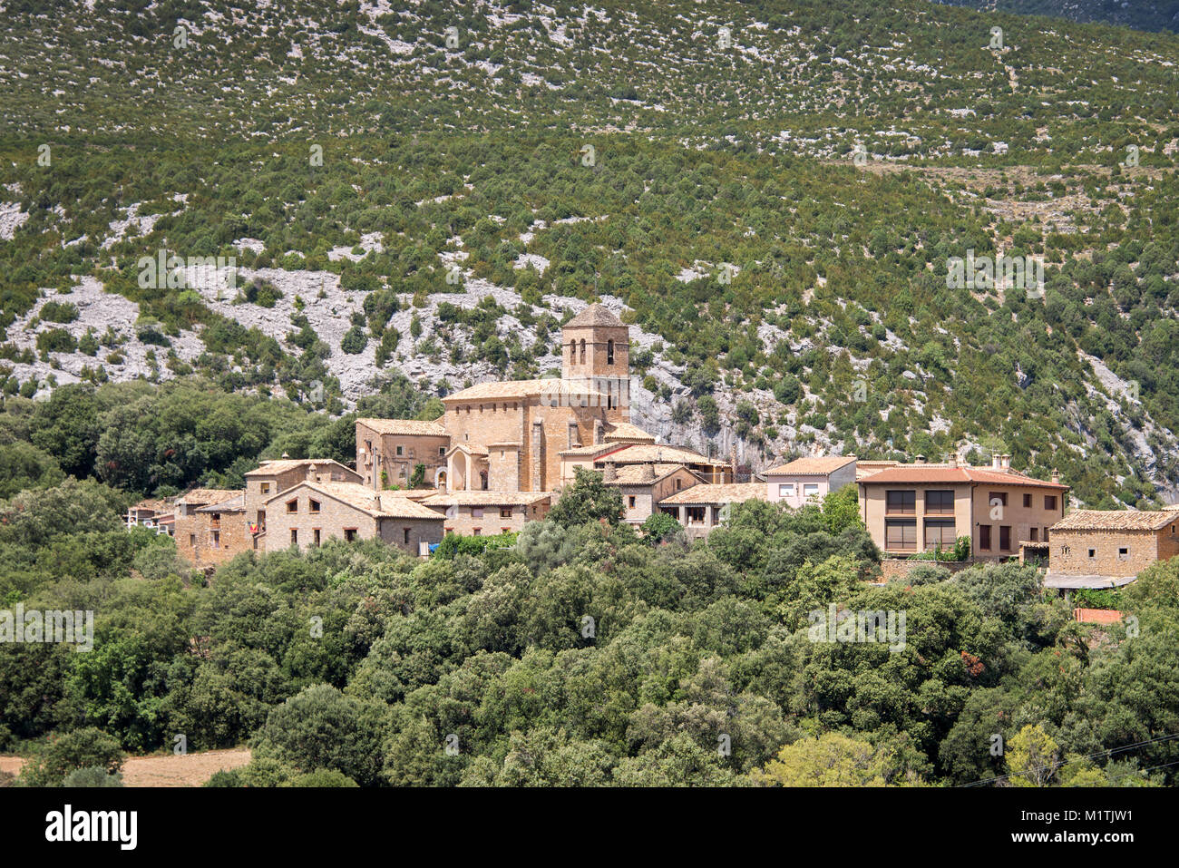 Village of Rodellar in Sierra de Guara, Aragon, Spain Stock Photo - Alamy