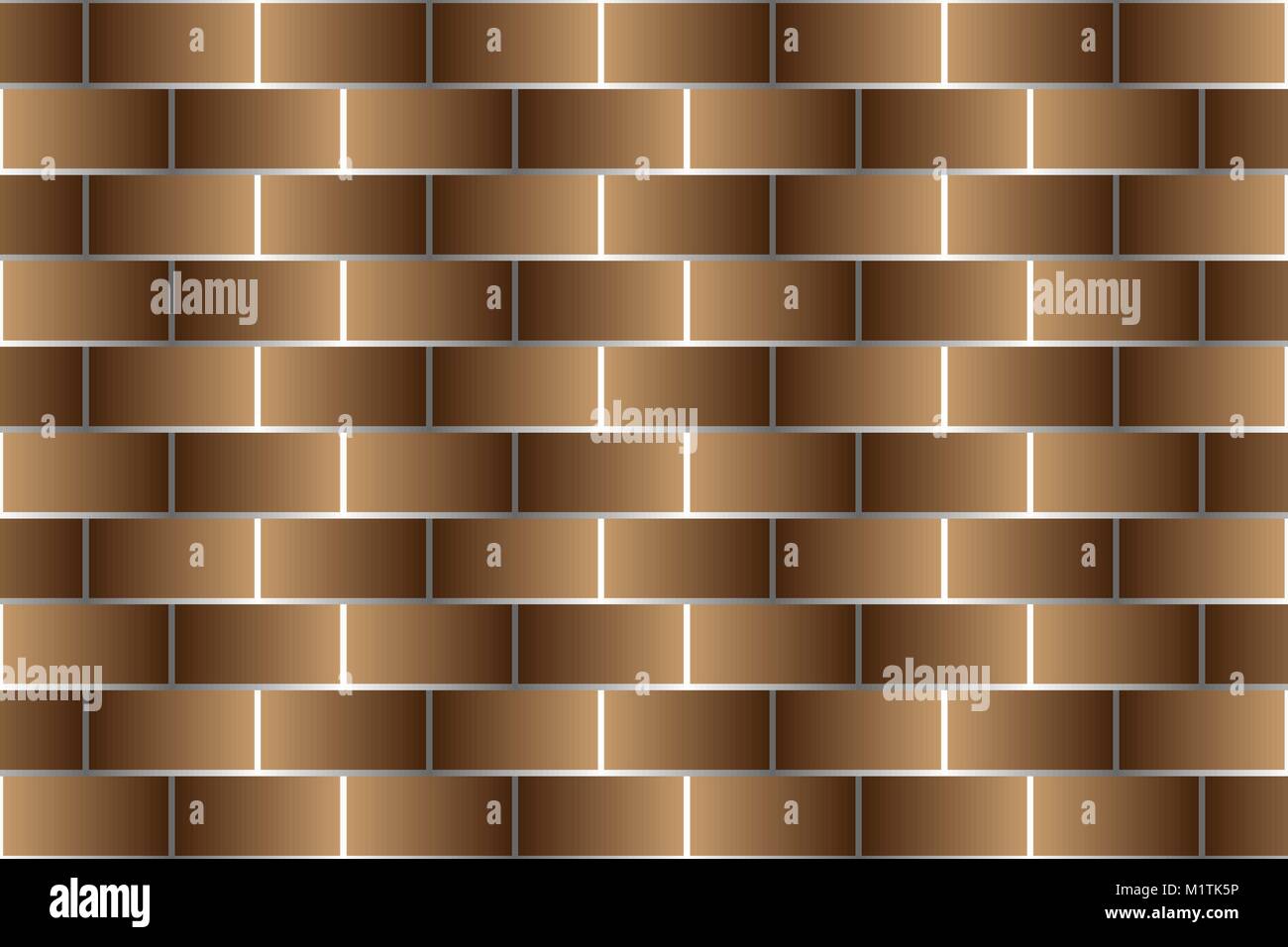 Brown bricks - vector pattern, Brick wall - brown background Stock ...