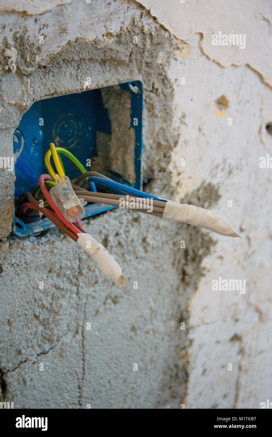 Exposed electrical socket hi-res stock photography and images - Alamy