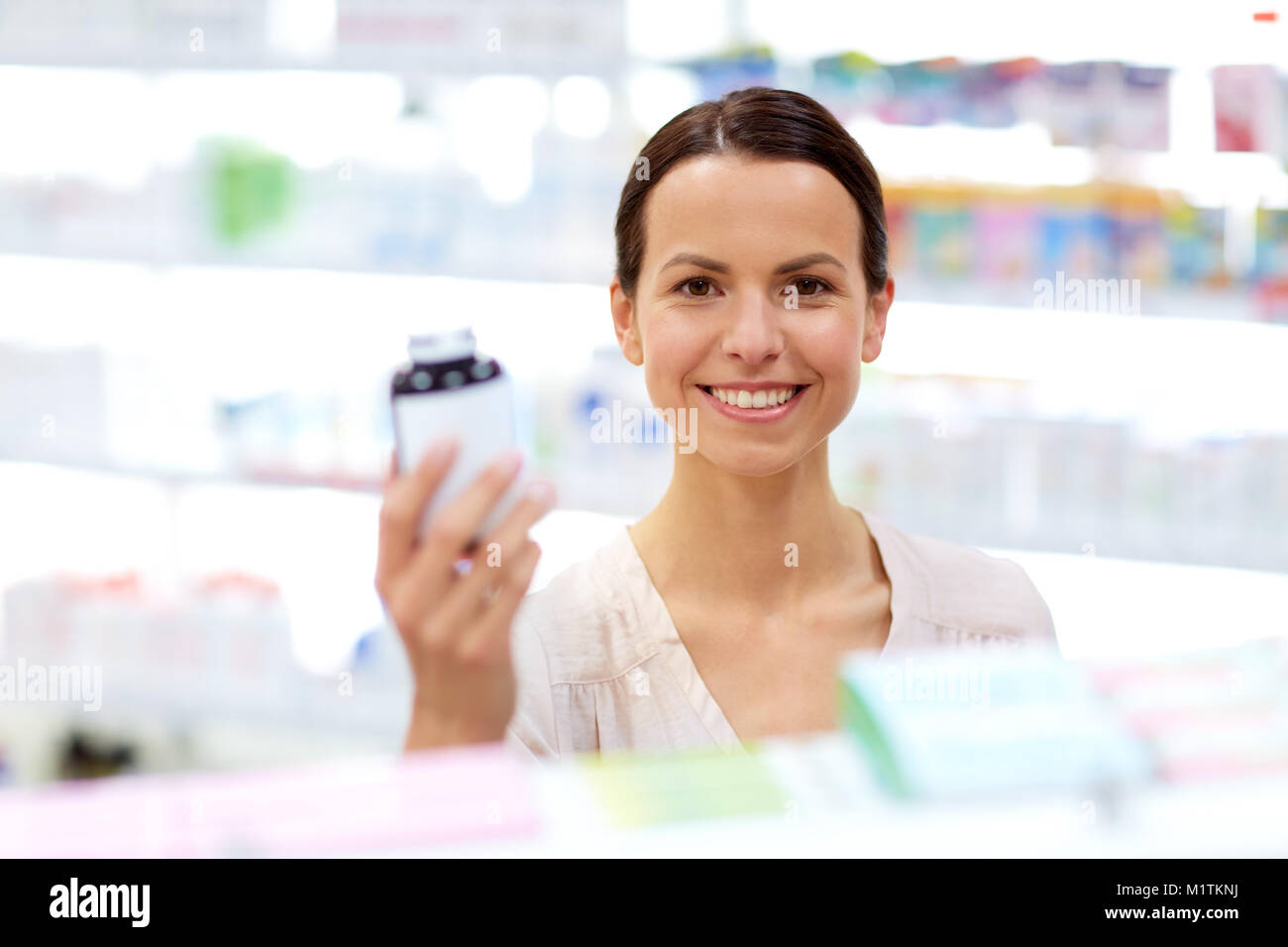 Female customer pharmacy hi-res stock photography and images - Alamy