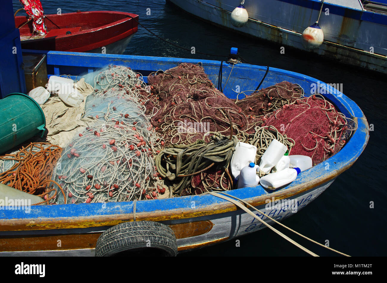 Fishing Boats, Porto Peschereccio, Harbour, Gallipoli, Puglia, Southern ...