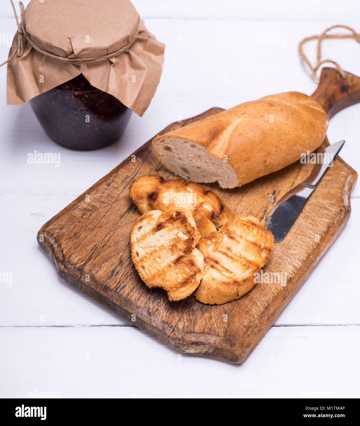Cutting slice bread jam in hi-res stock photography and images - Alamy