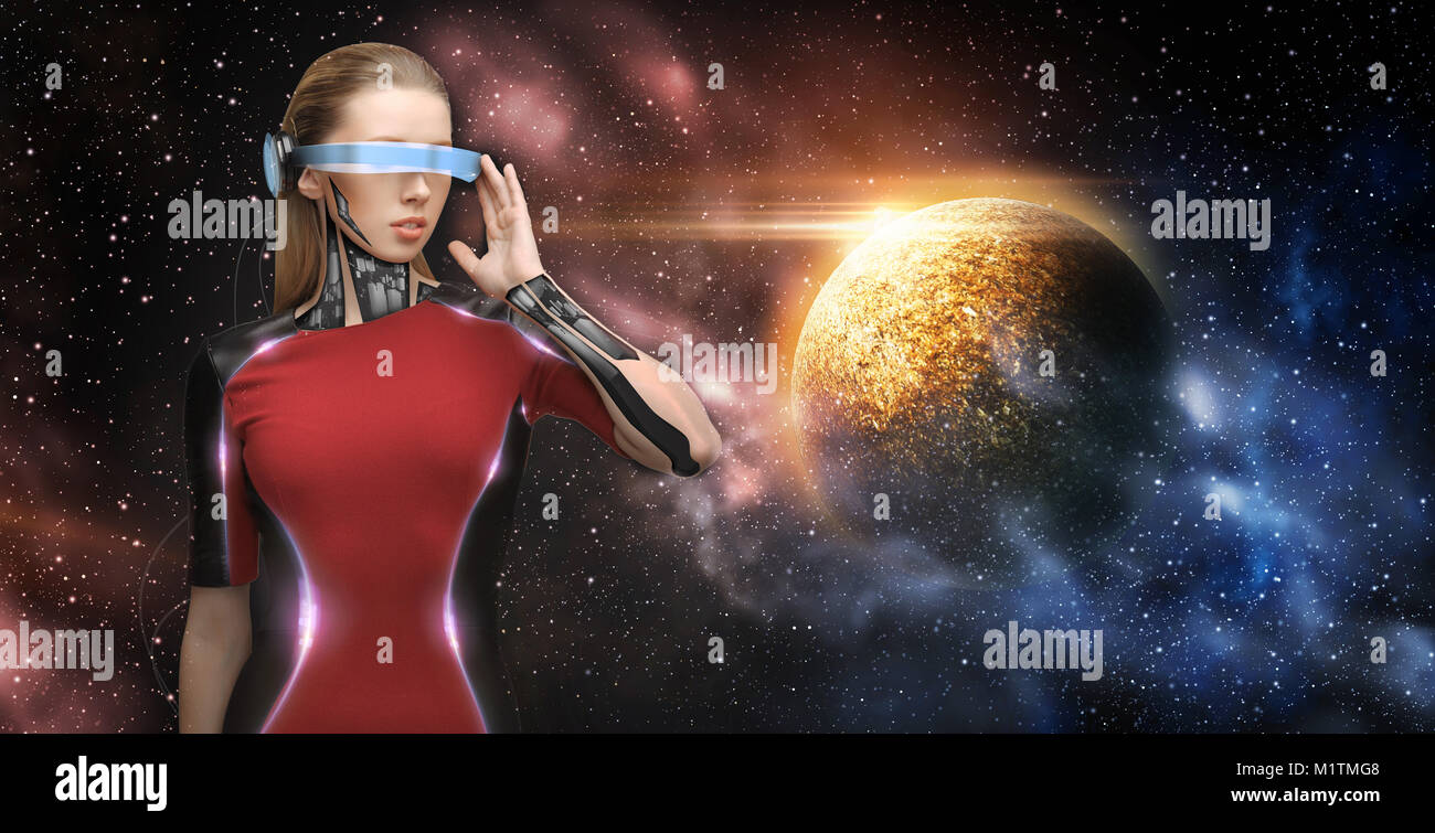 Beautiful female robot hi-res stock photography and images - Alamy