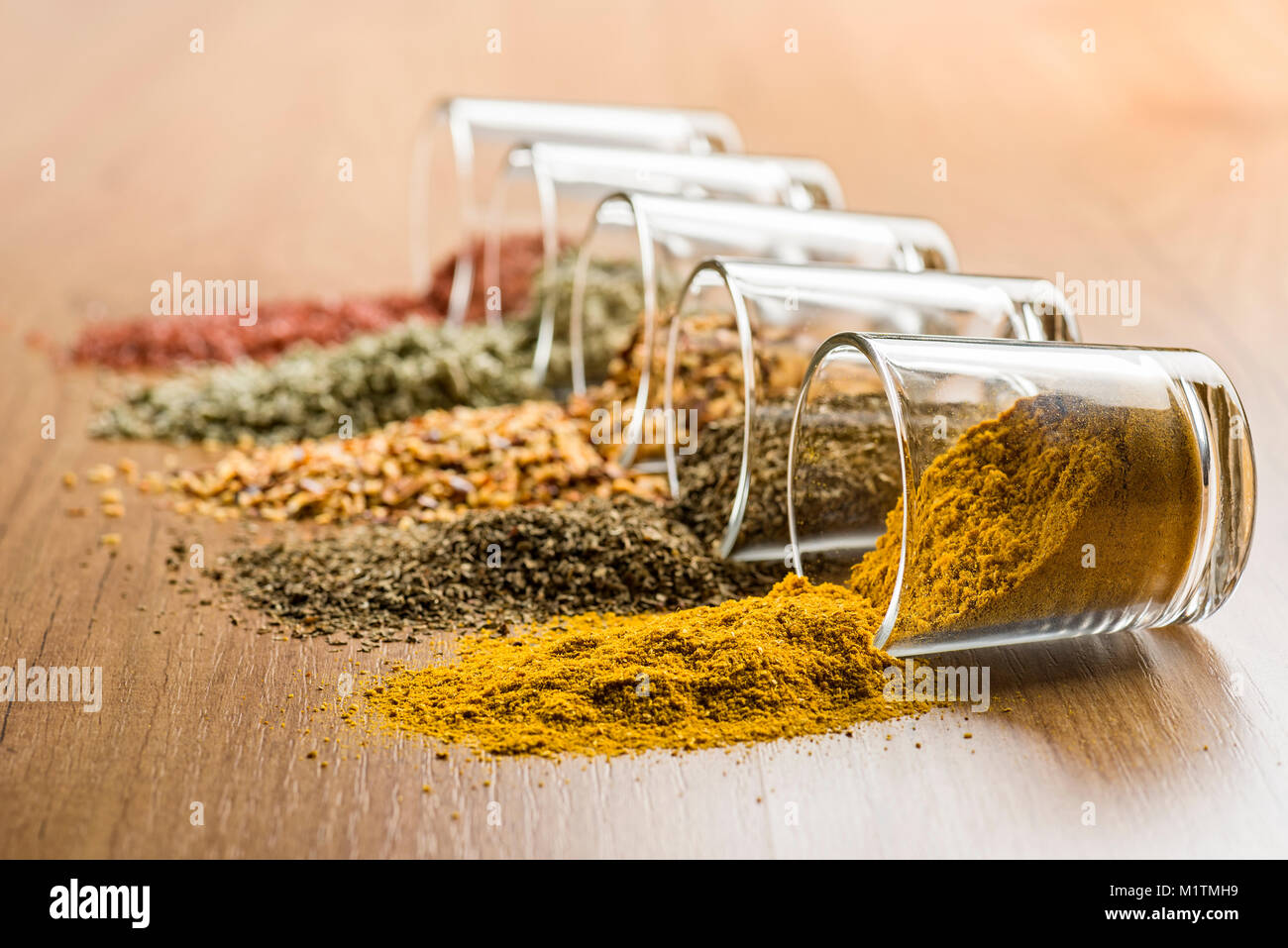 Indian spices jars hi-res stock photography and images - Alamy