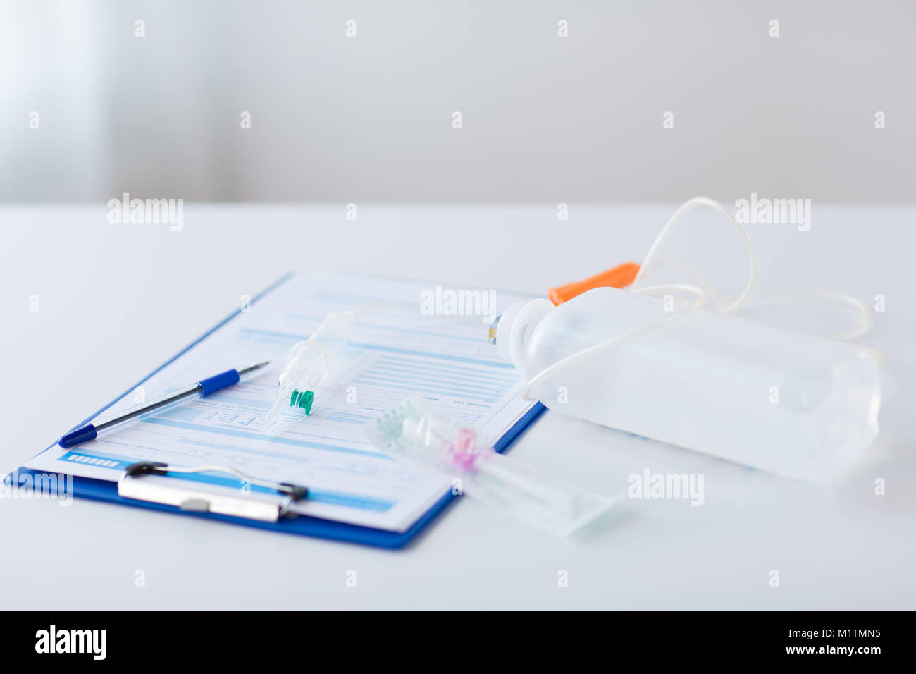 close up of medical report and drop counter Stock Photo - Alamy