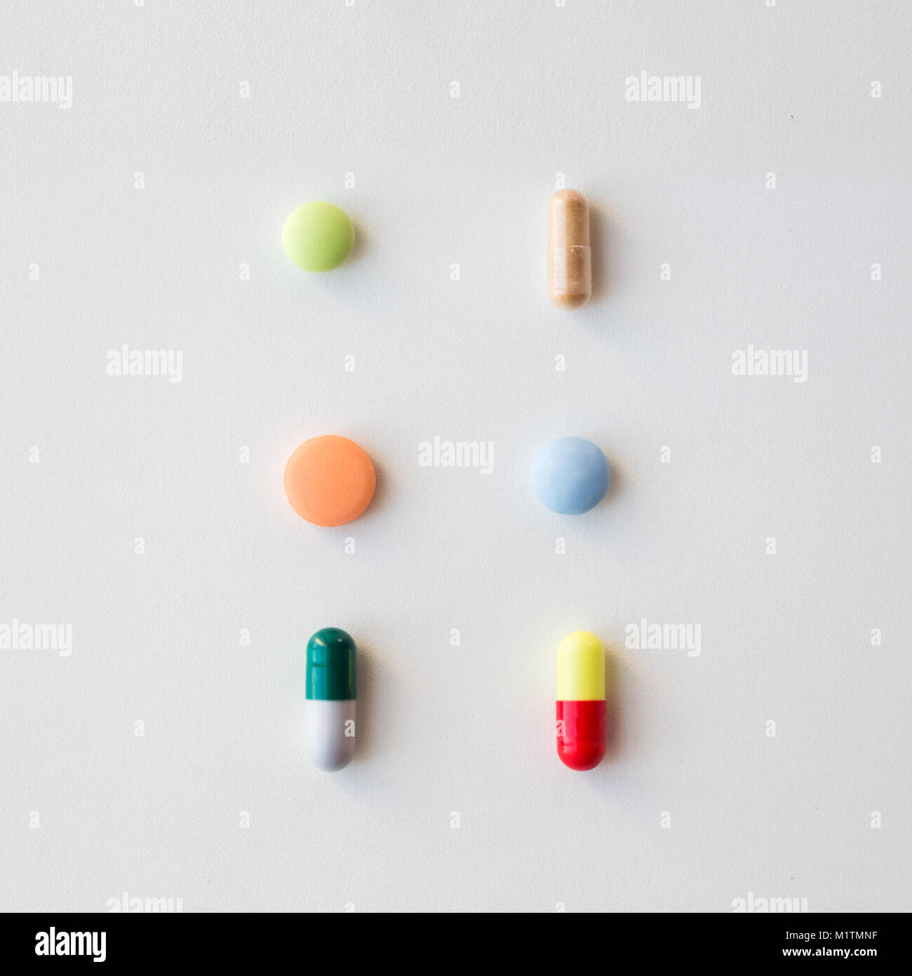 different pills and capsules of drugs Stock Photo - Alamy