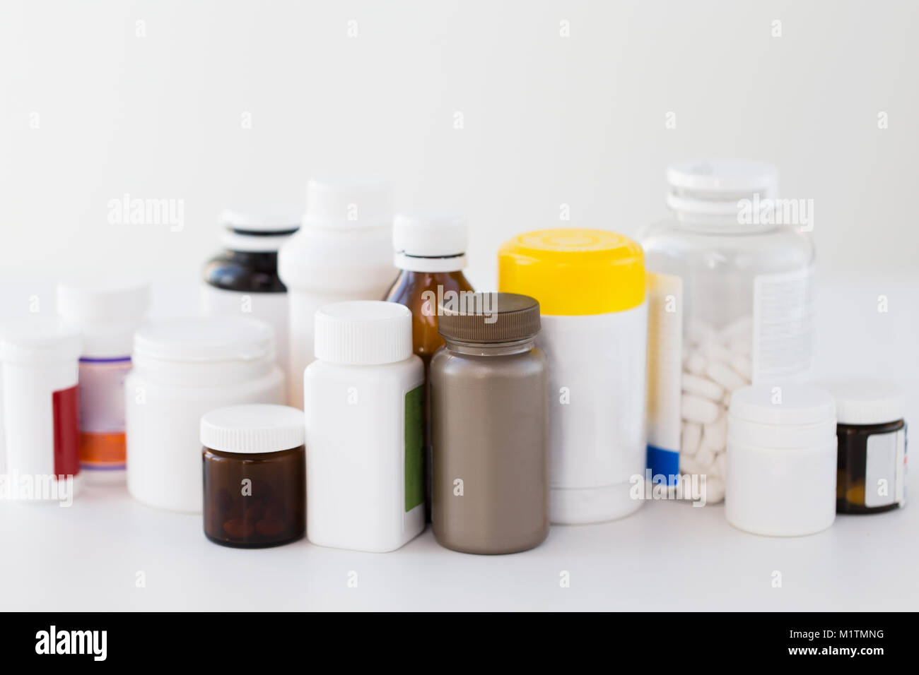 jars of different medicines Stock Photo - Alamy