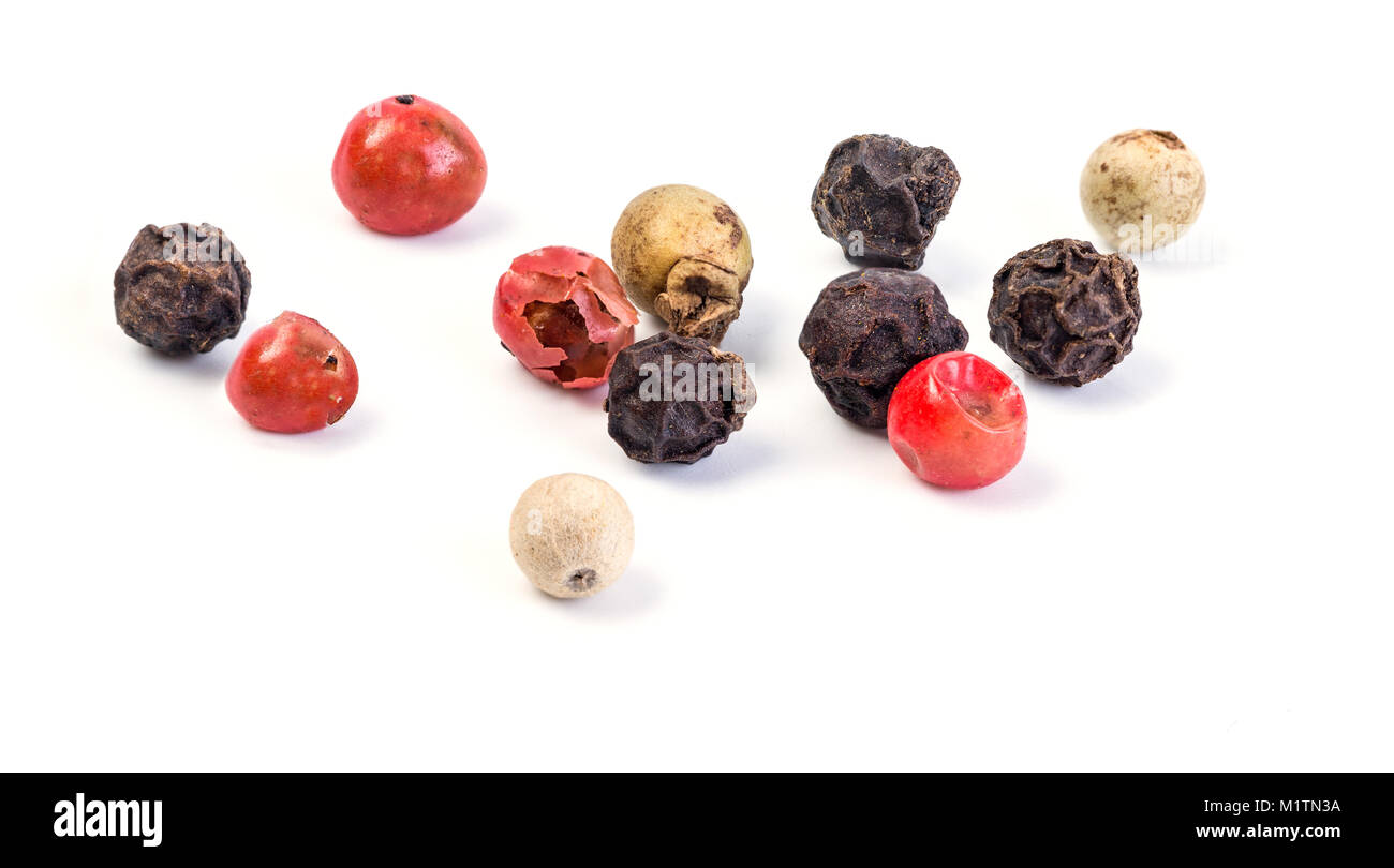 Pepper isolated on white background . Macro Stock Photo - Alamy