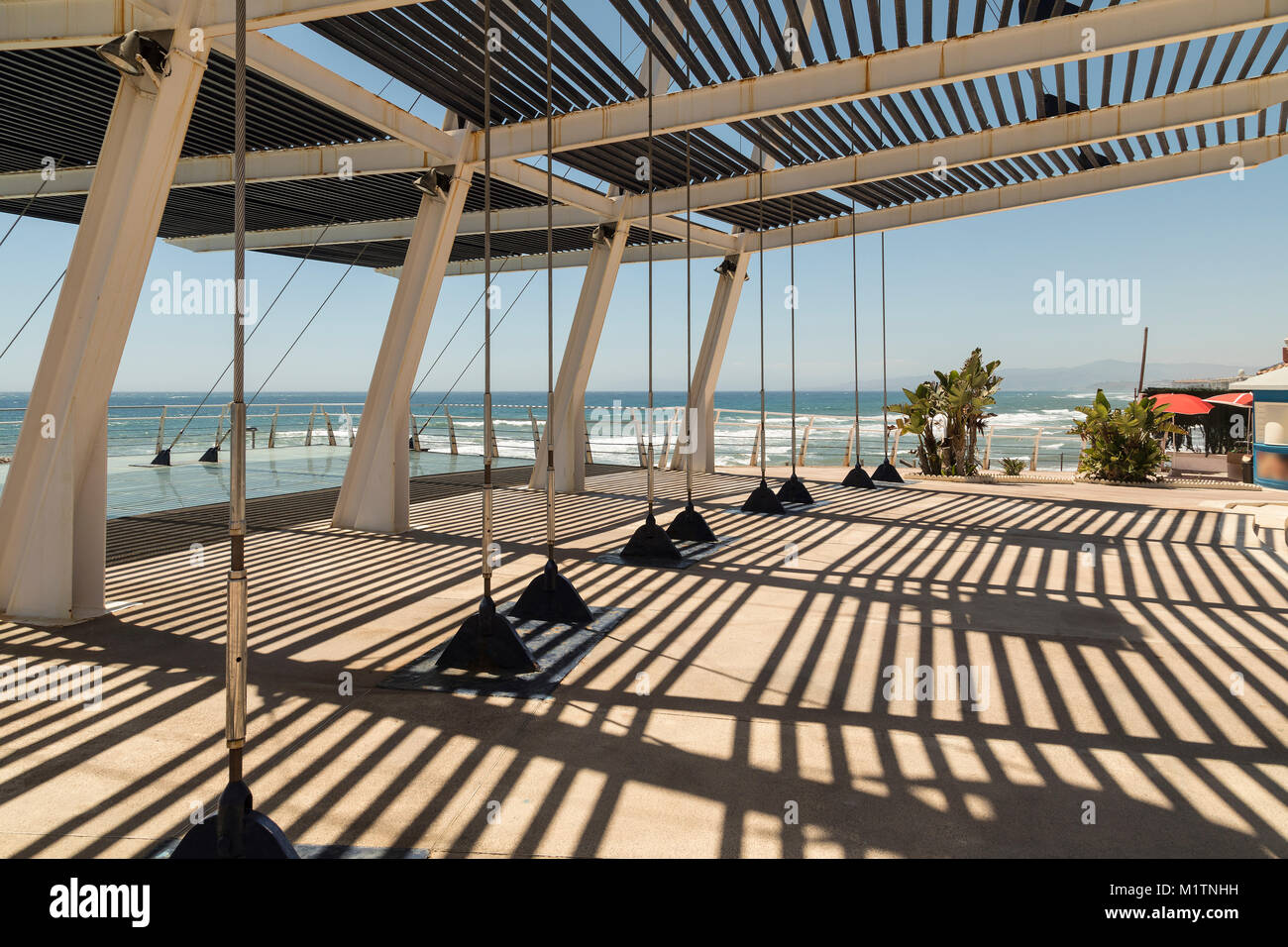 An abstract image of parallel lines shot at Torrox Costa, Andalucia ...