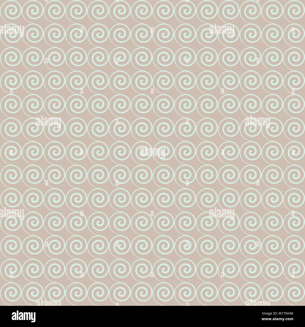 Seamless vector simple vintage pattern with spirals Stock Vector Image ...